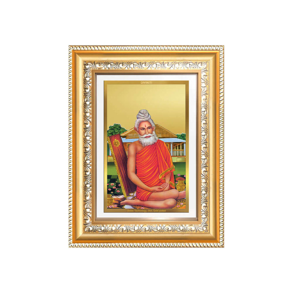 Baba Lokenath Photo Frame in 24K Gold Plated Foil – DIVINITI LUXURY ...