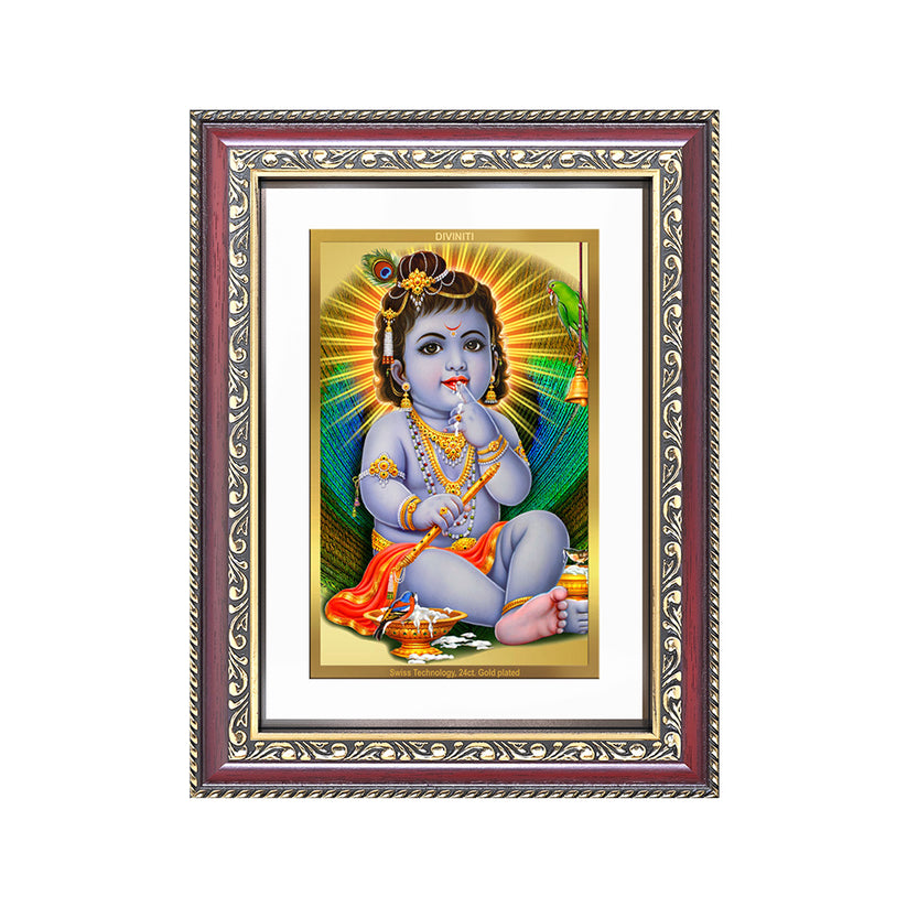 Bal Gopal | 24K Gold Plated Photo Frame for Krishna – DIVINITI LUXURY ...