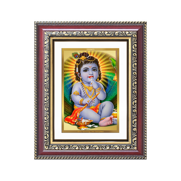 Bal Gopal in 24K Gold Plated Foil photo frame | Diviniti – DIVINITI ...