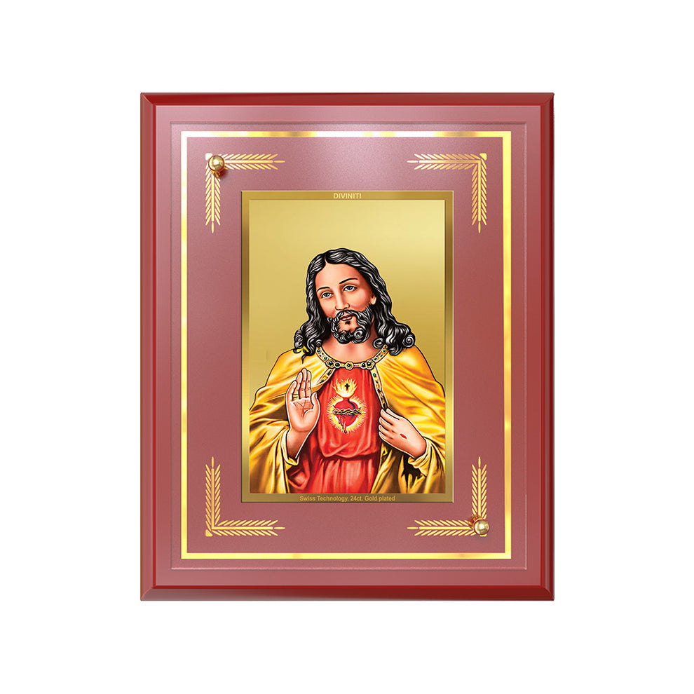 Jesus Christ | Sacred Wall and Tabletop Photo Frame in 24K Gold Plated ...