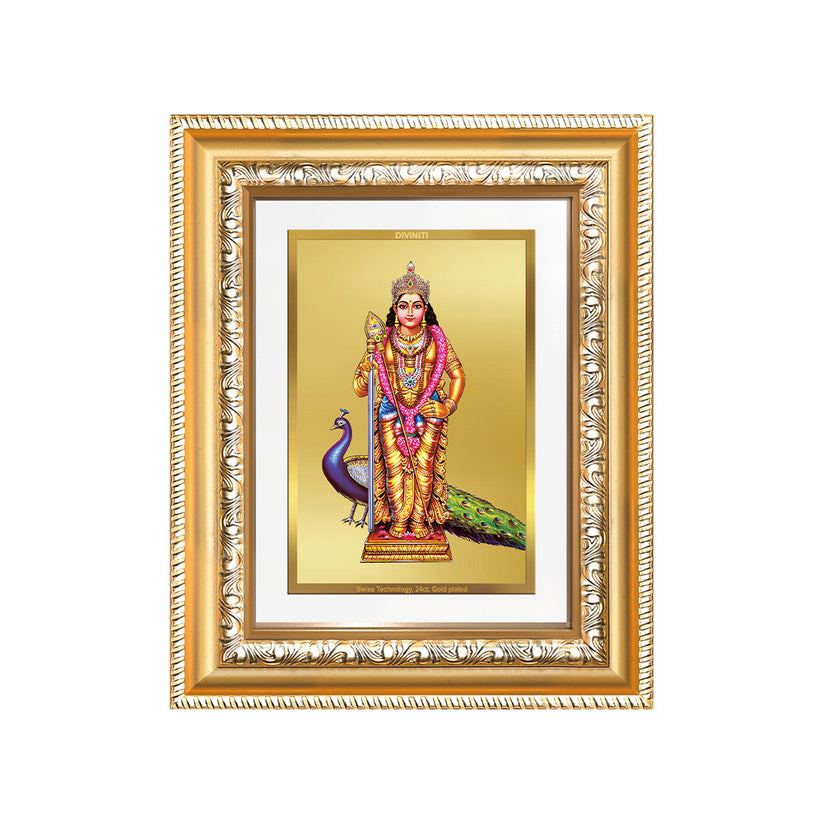Lord Murugan | Divine Warrior God Wall and Tabletop Mount Photo Frame ...