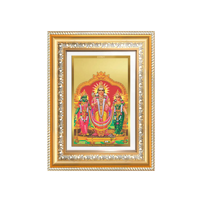 Lord Murugan with Valli | Divine Union Wall and Tabletop Photo Frame i ...