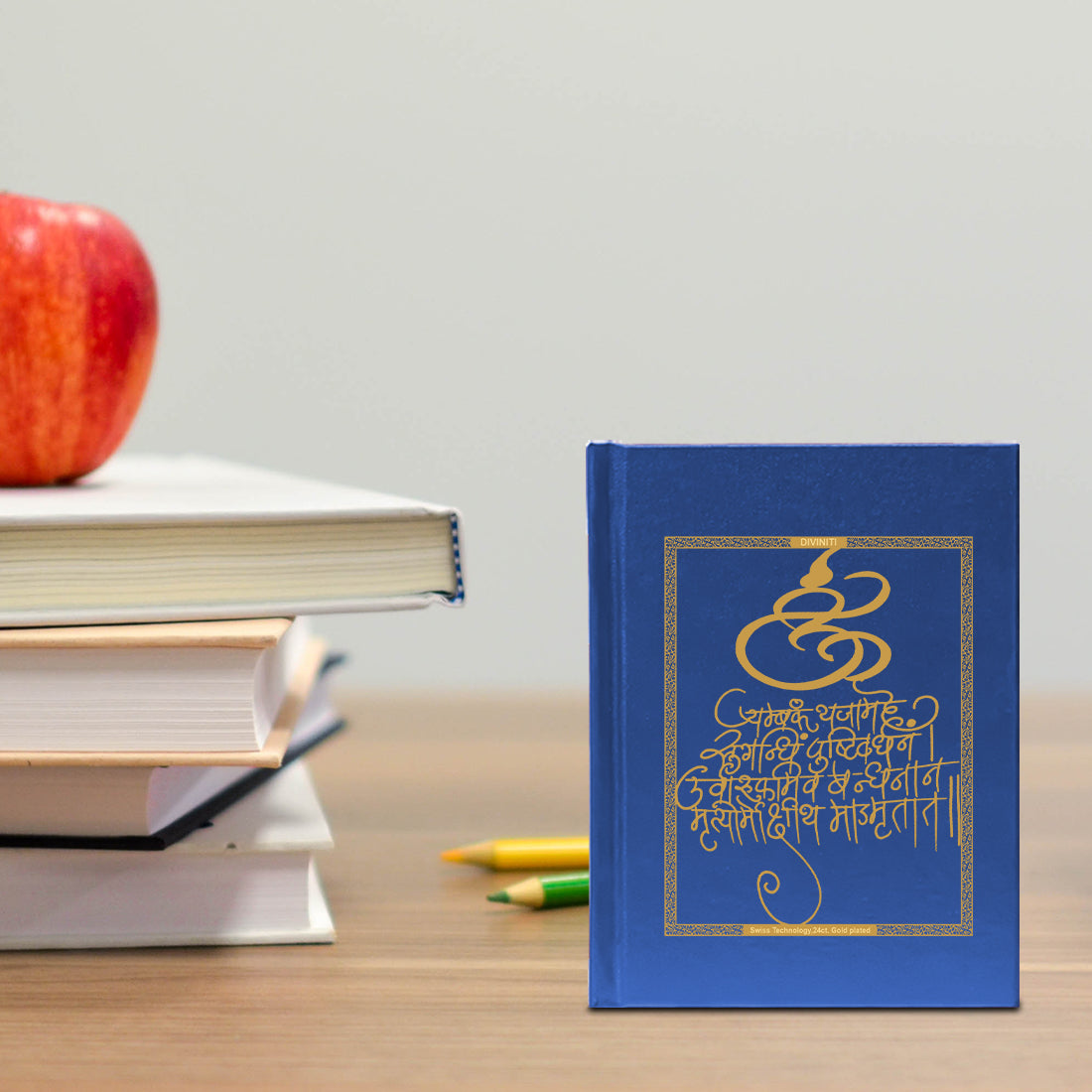 DIVINITI 24K Gold Plated Mantra Notebook | Religious Diary Hardcover 1