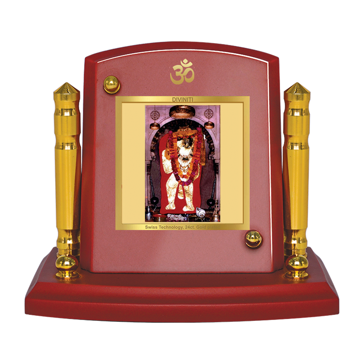 DIVINITI 24K Gold Plated Mehandipur Balaji Photo Frame For Home Decor,